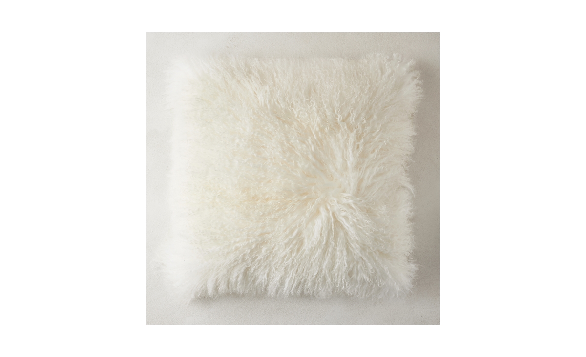 Click here for Z Gallerie Mongolian Pillow 22 - White prices