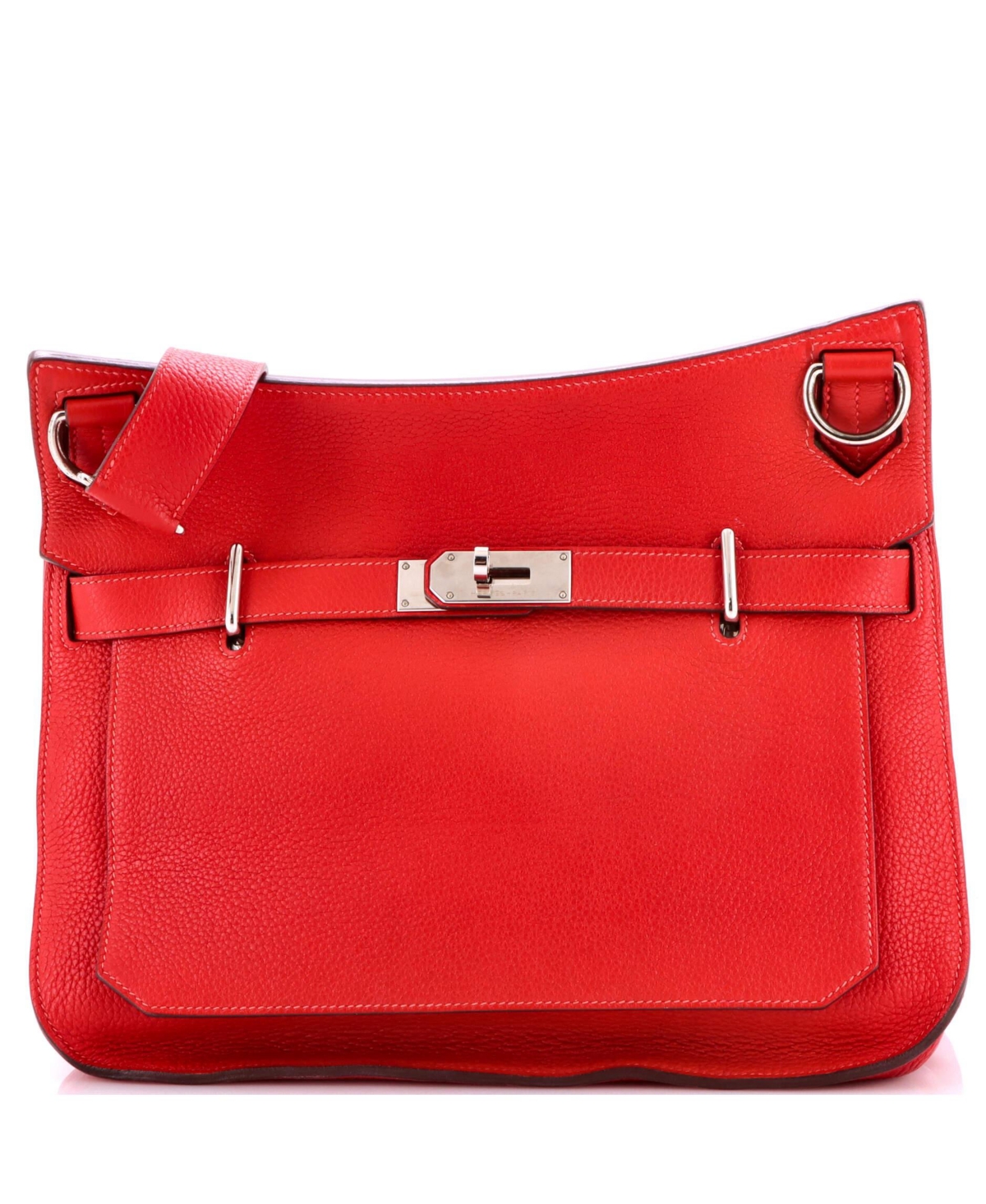 Click here for Pre-Owned HERMES 34 Jypsiere Bag Clemence - Red prices