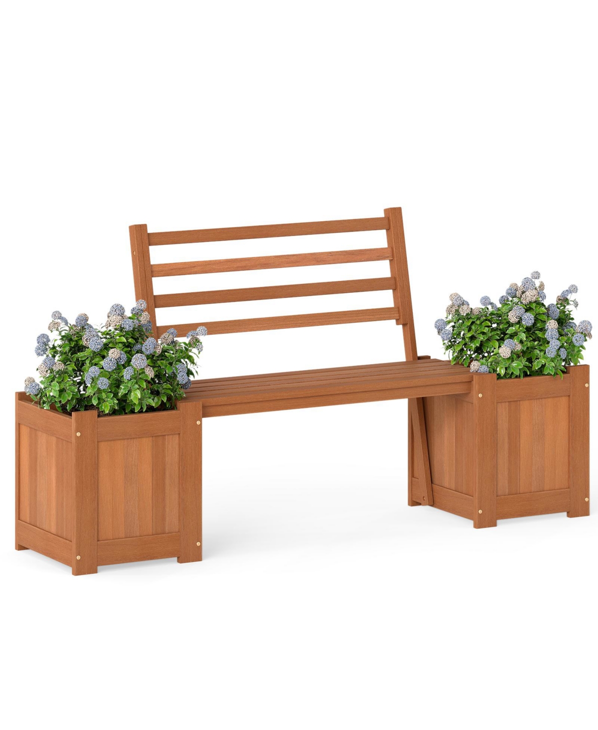 Click here for Gouun Hardwood Planter Box with Bench and Backrest... prices