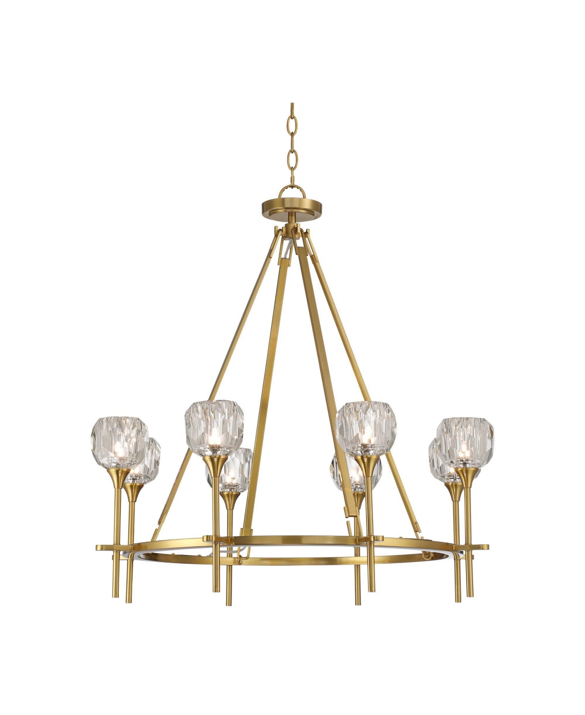 Click here for Possini Euro Design Francie Soft Gold Ring Chandel... prices