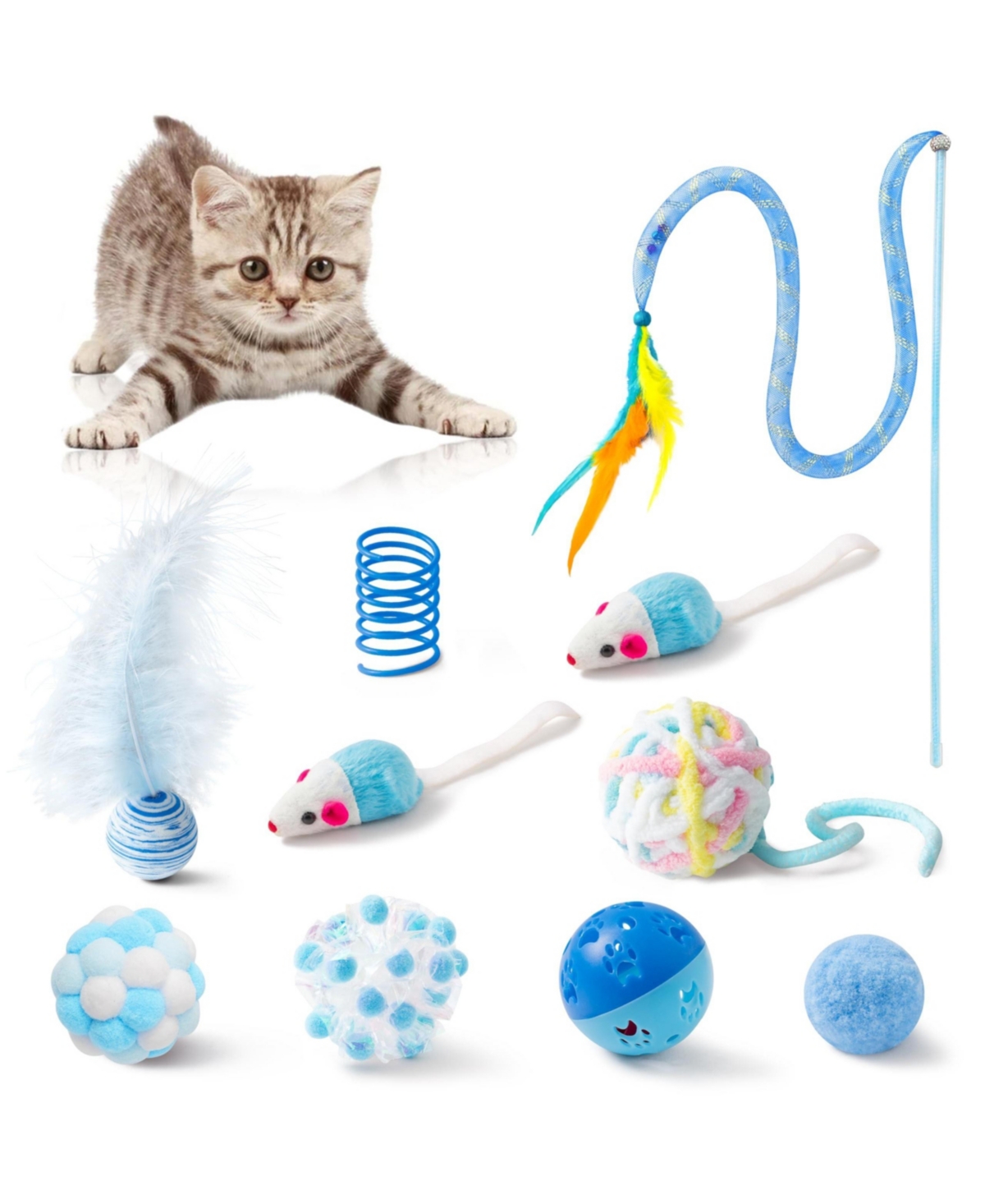 Click here for Aronkl Interactive Cat Toys Set Foldable Tunnel Te... prices