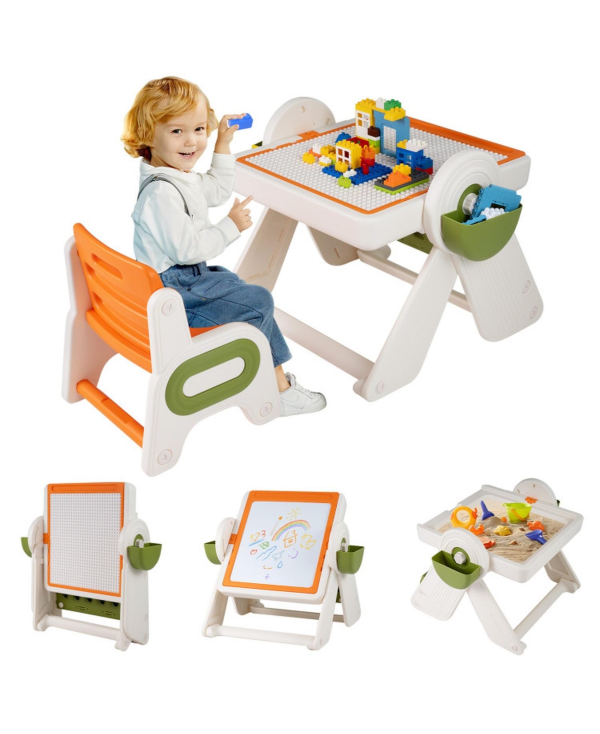 Click here for Gouun 6-in-1 Kids Activity Table and Chair Set wit... prices