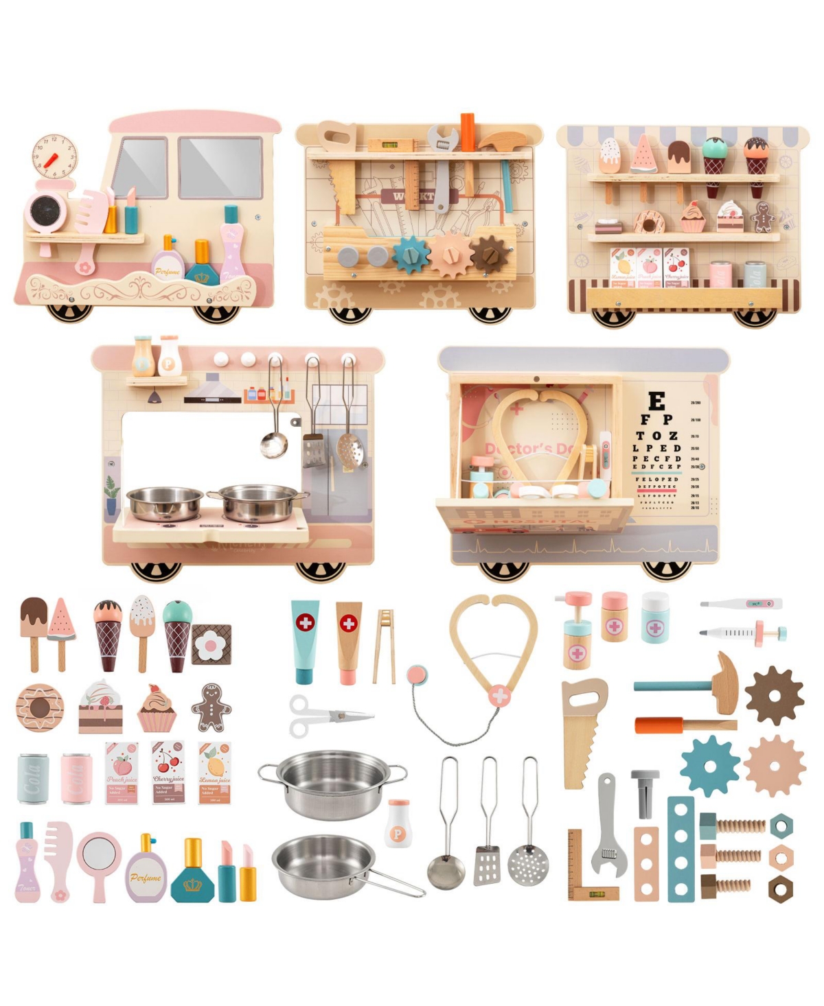 Click here for Slickblue Wooden Sensory Wall Panel with Vanity an... prices