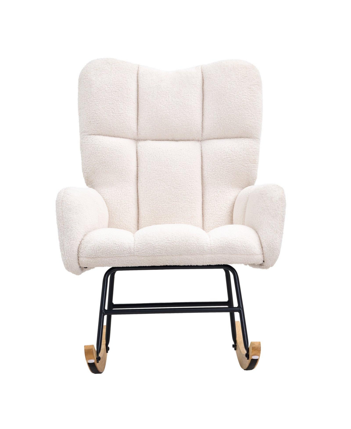 Click here for Gouun Upholstered Glider Rocking Chair with Teddy... prices