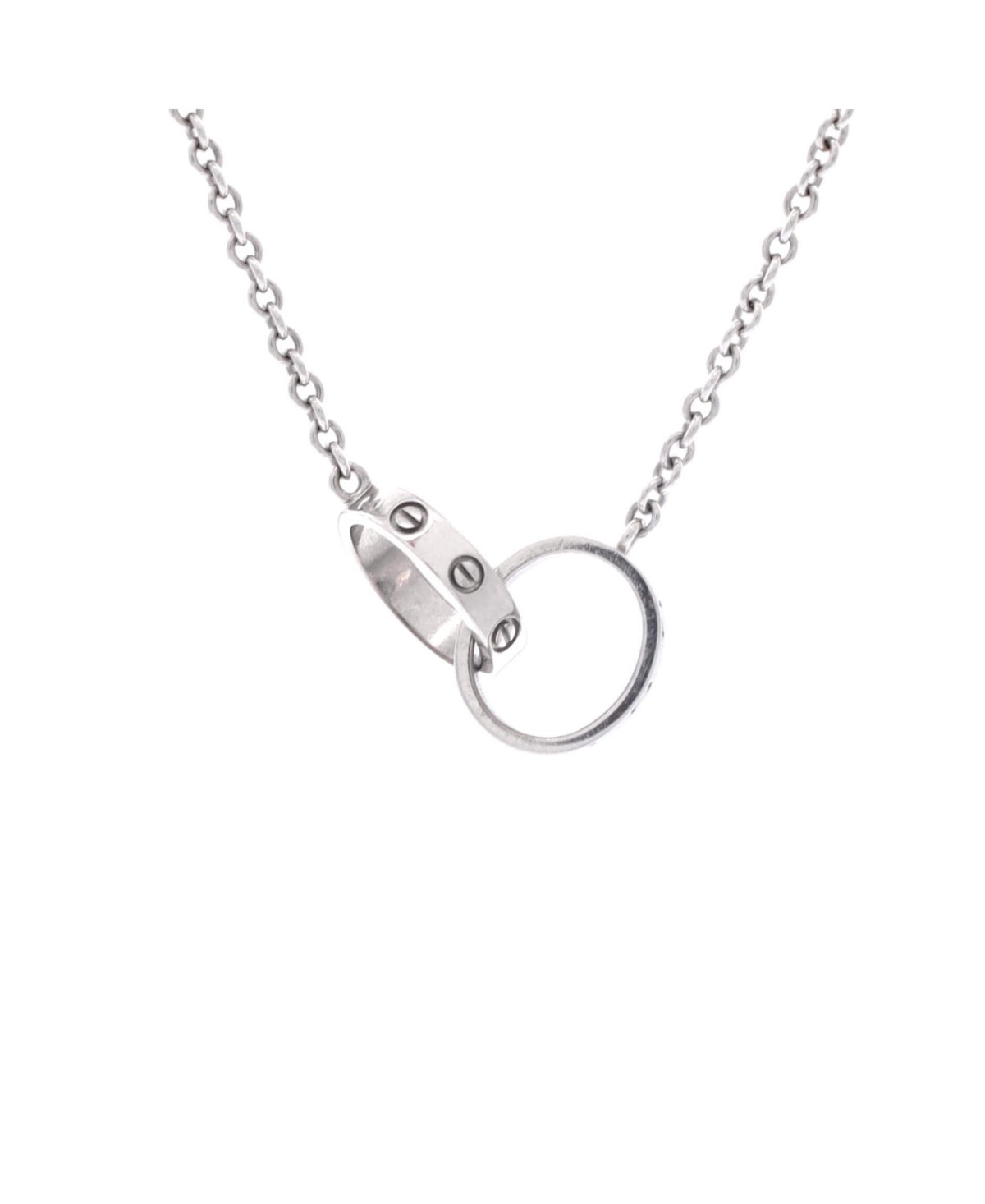 Click here for Pre-Owned Cartier Love Interlocking Necklace - 18k... prices