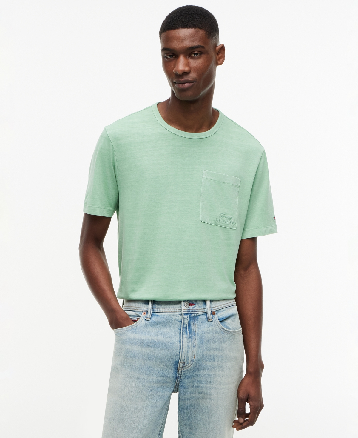 Click here for Tommy Hilfiger Mens Garment Dye Pocket Regular-Fit... prices