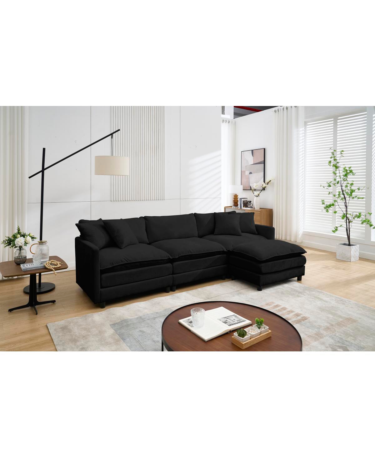 Click here for Streamdale Furniture L-Shaped Modular Chenille Sof... prices