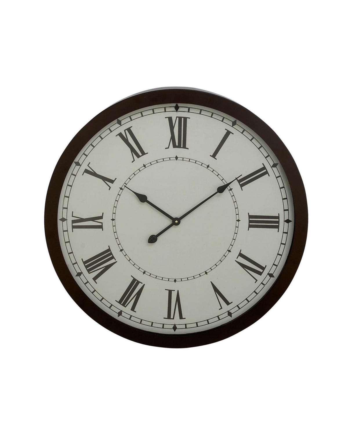 Click here for Rosemary Lane 30 Metal Decorative Wall Clock - Bla... prices