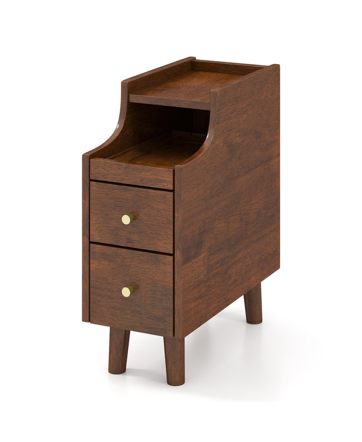 Click here for sumyeg Solid Wood End Table Narrow Bedside Table w... prices