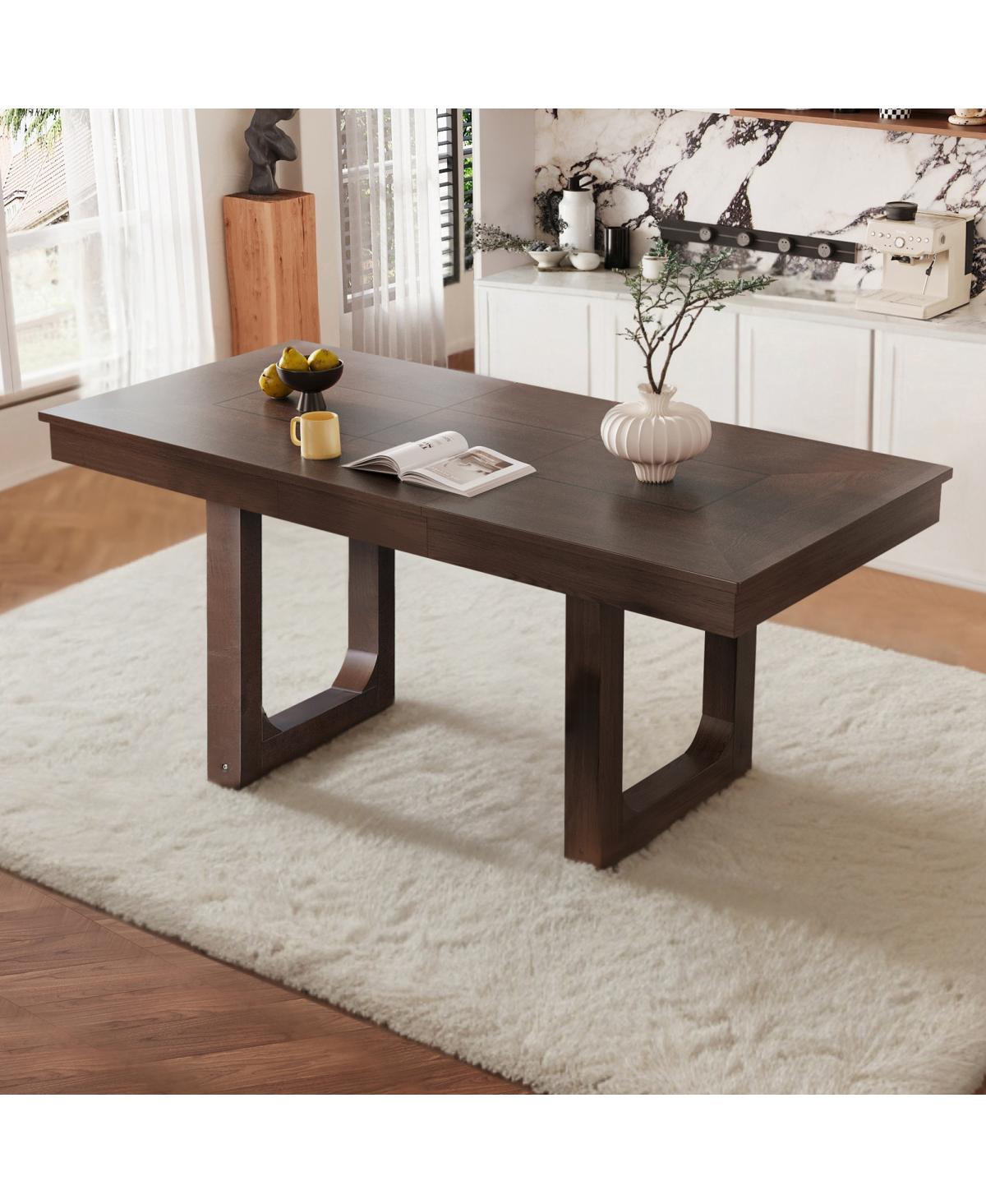 Click here for Streamdale Extendable Farmhouse Dining Table - Wal... prices