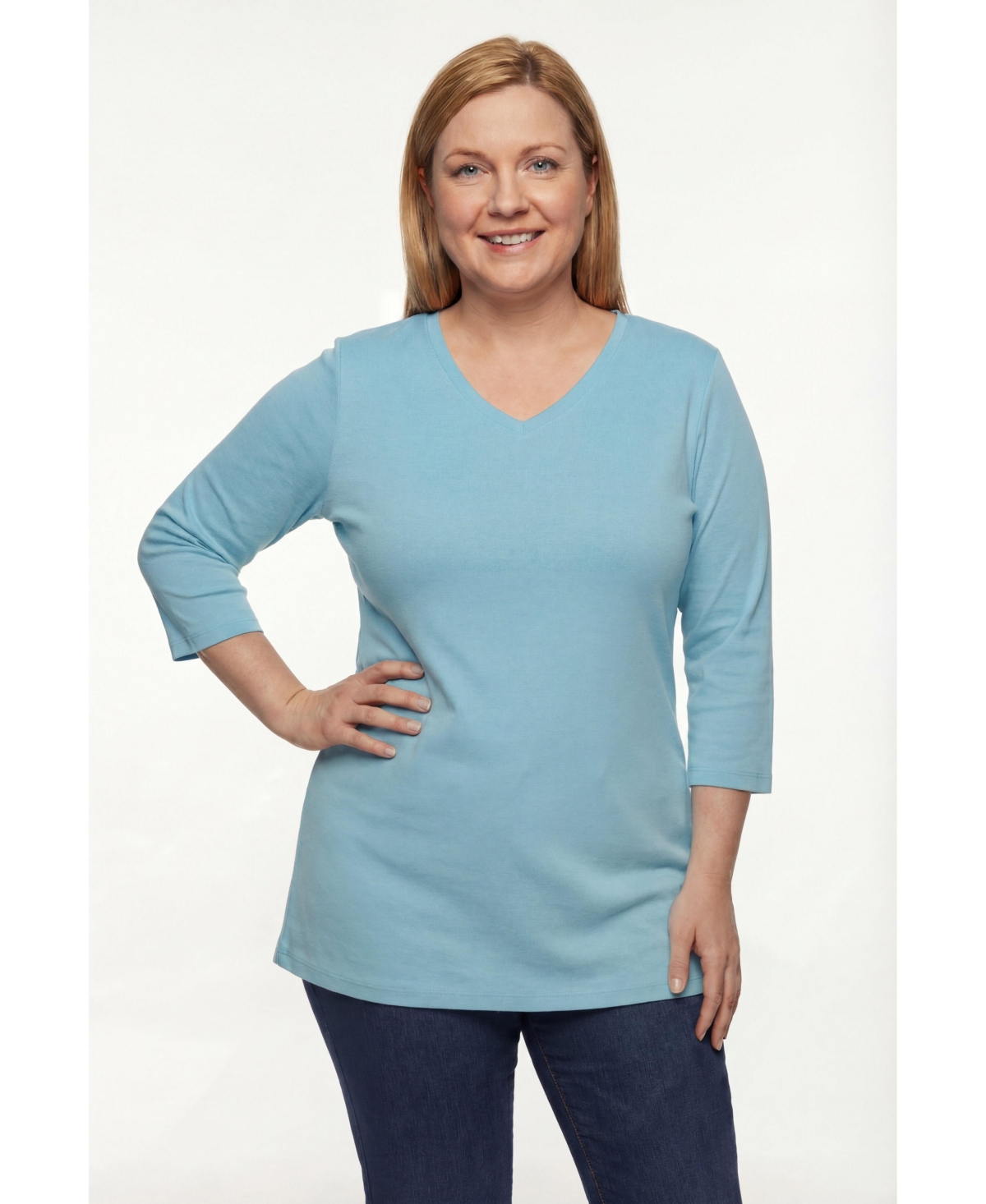 Click here for Woman Within Plus Size Within Perfect Three-Quarte... prices