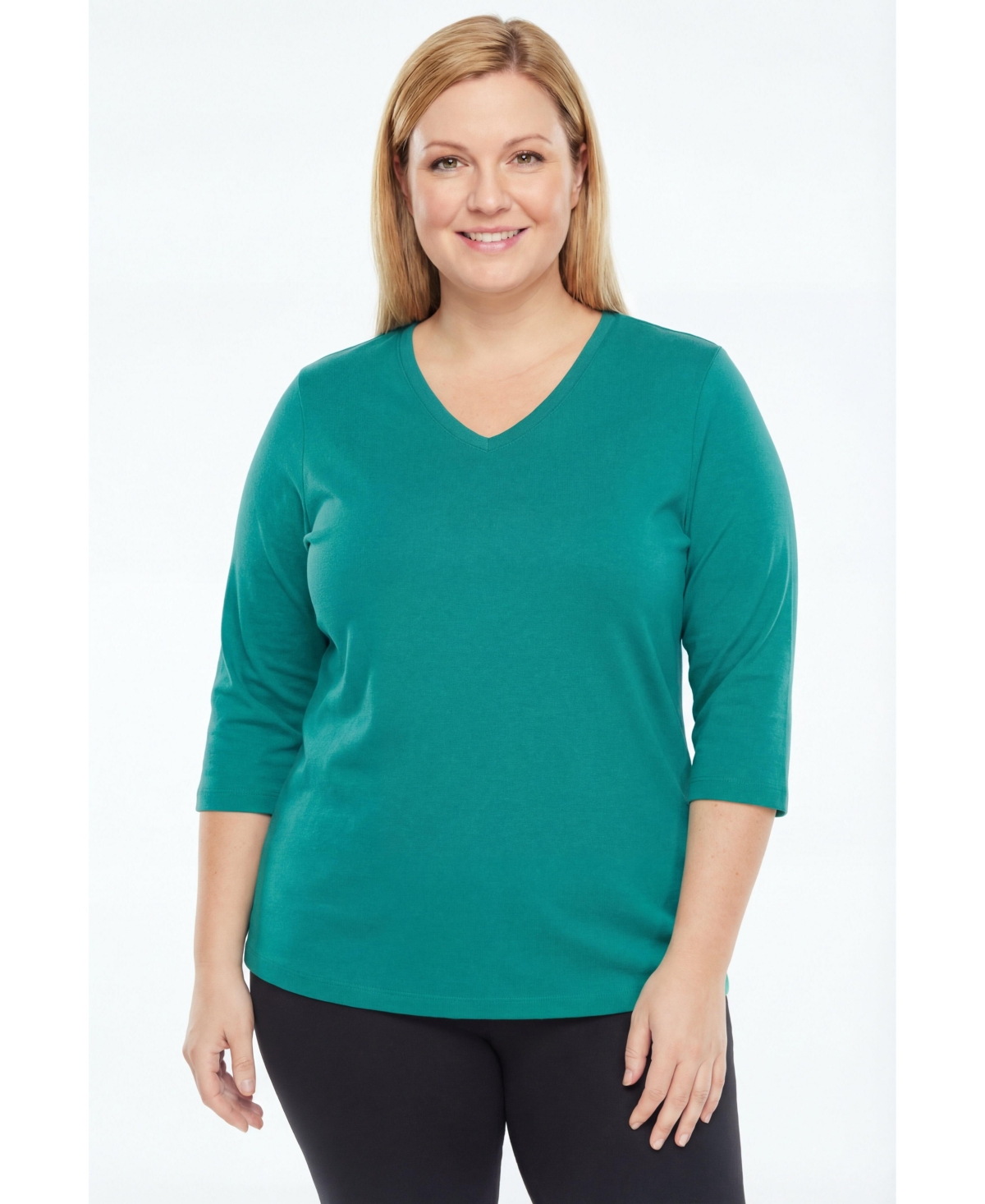 Click here for Woman Within Plus Size Within Perfect Three-Quarte... prices