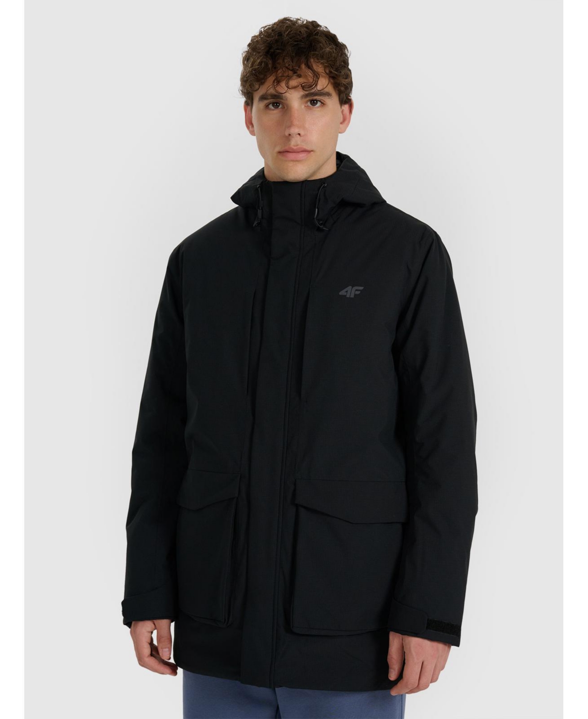 Click here for 4F Mens Transitional Parka Membrane - Deep black prices