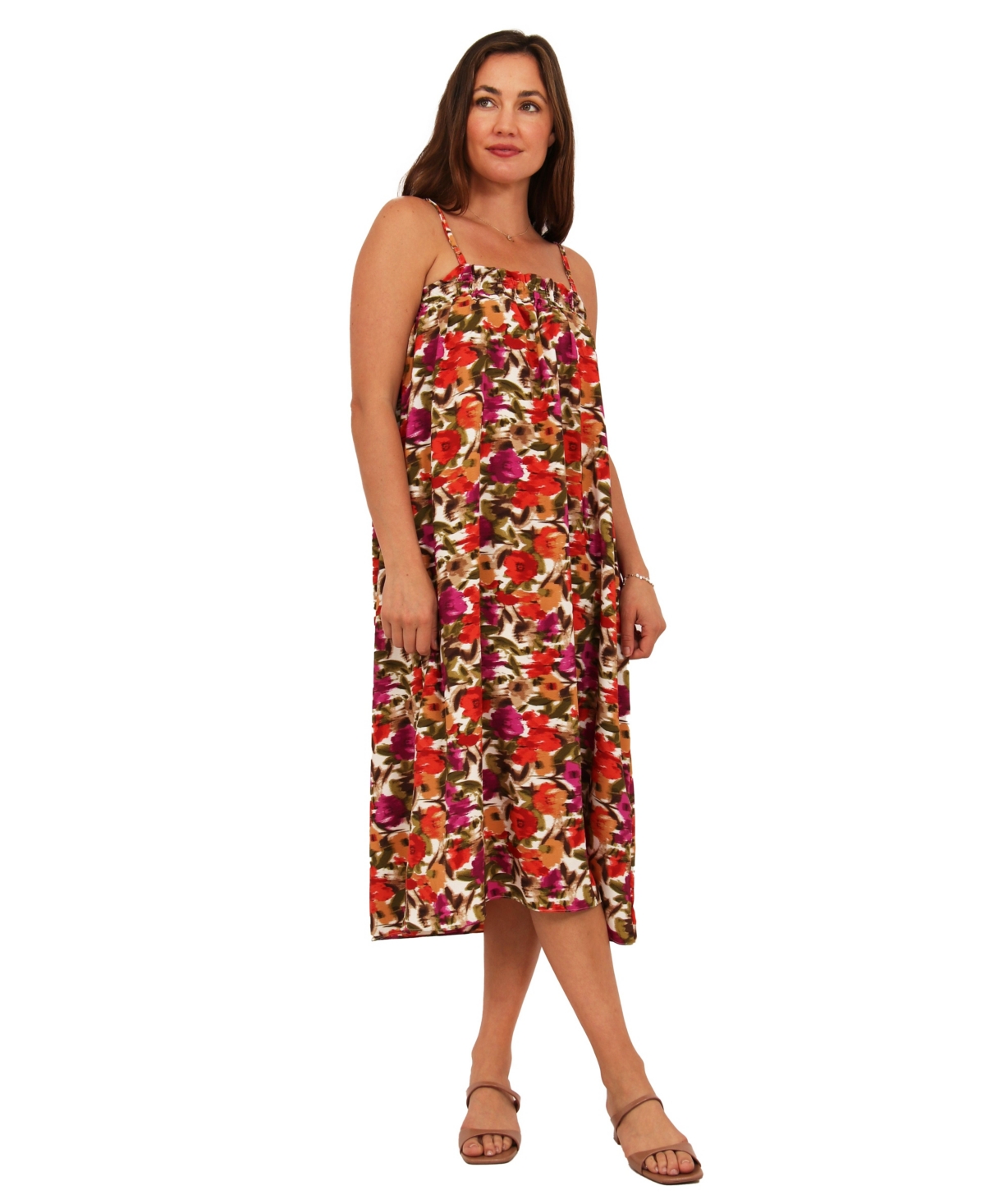 Click here for 24seven Comfort Apparel Womens Abstract Print A-Li... prices
