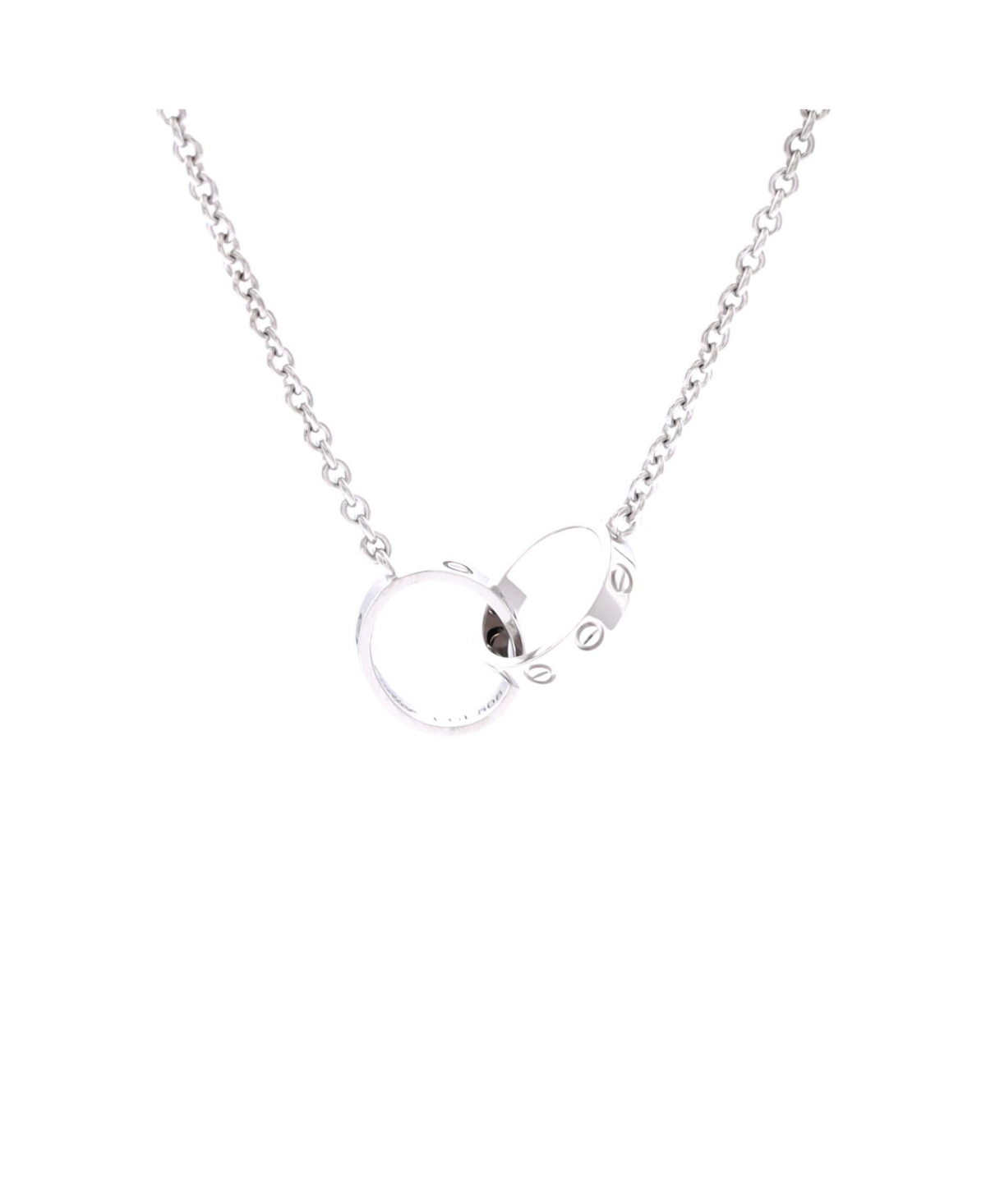 Click here for Pre-Owned Cartier Love Interlocking Necklace - 18k... prices