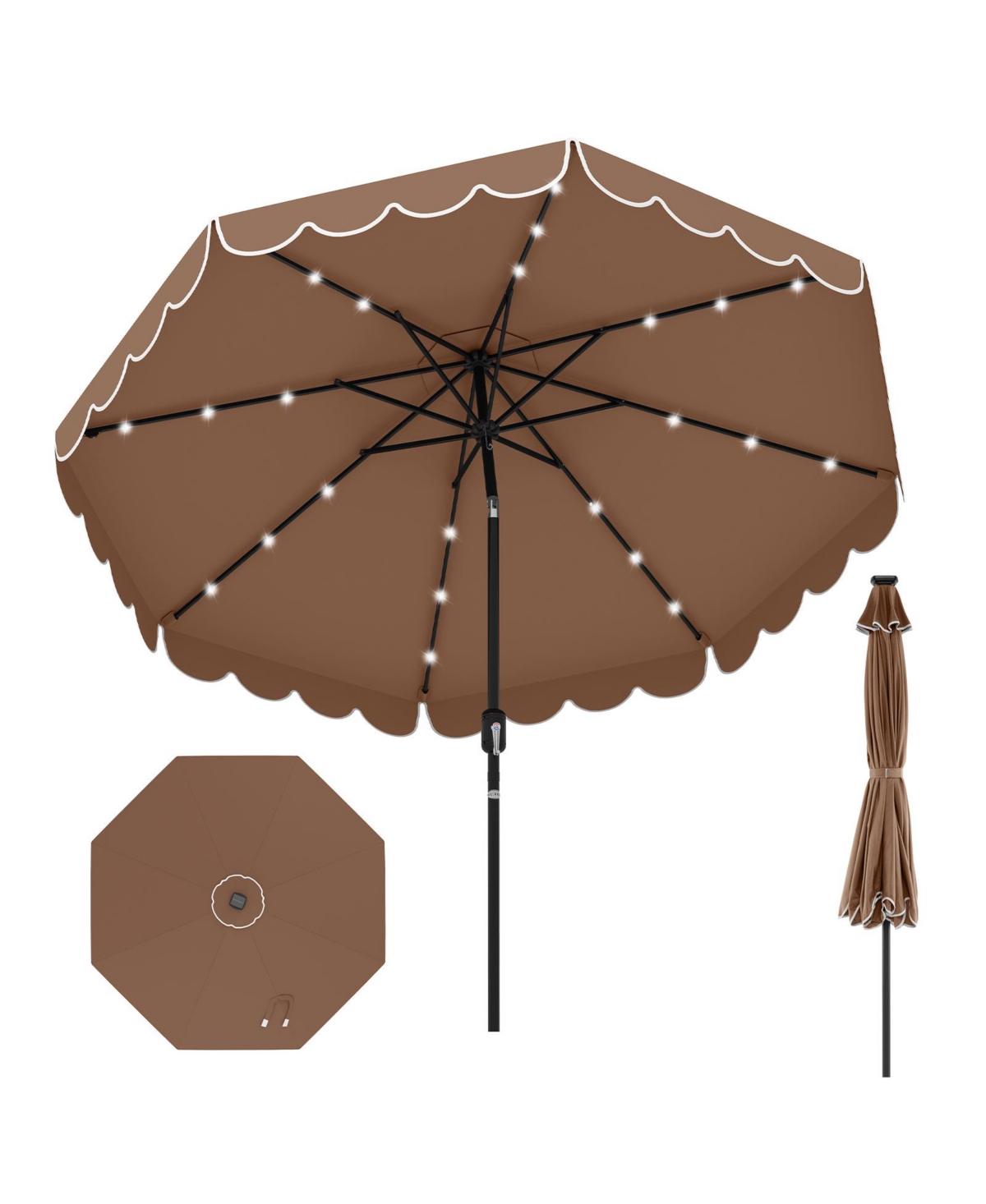 Click here for Slickblue Outdoor Solar Umbrella with 24 Led Light... prices