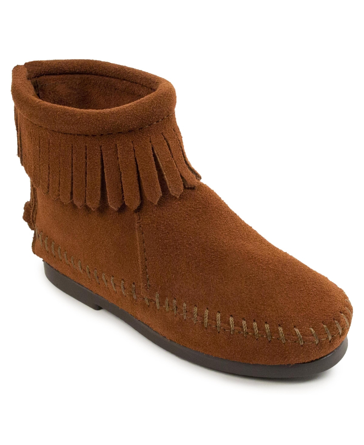 Click here for Minnetonka Little Girls Kids Suede Back Zip Boots... prices