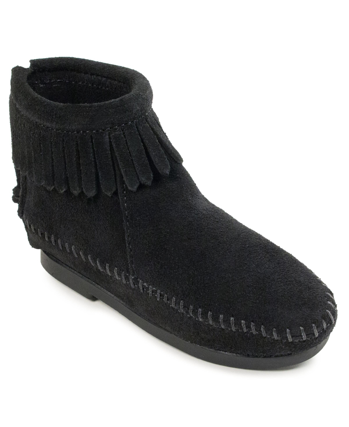 Click here for Minnetonka Little Girls Kids Suede Back Zip Boots... prices