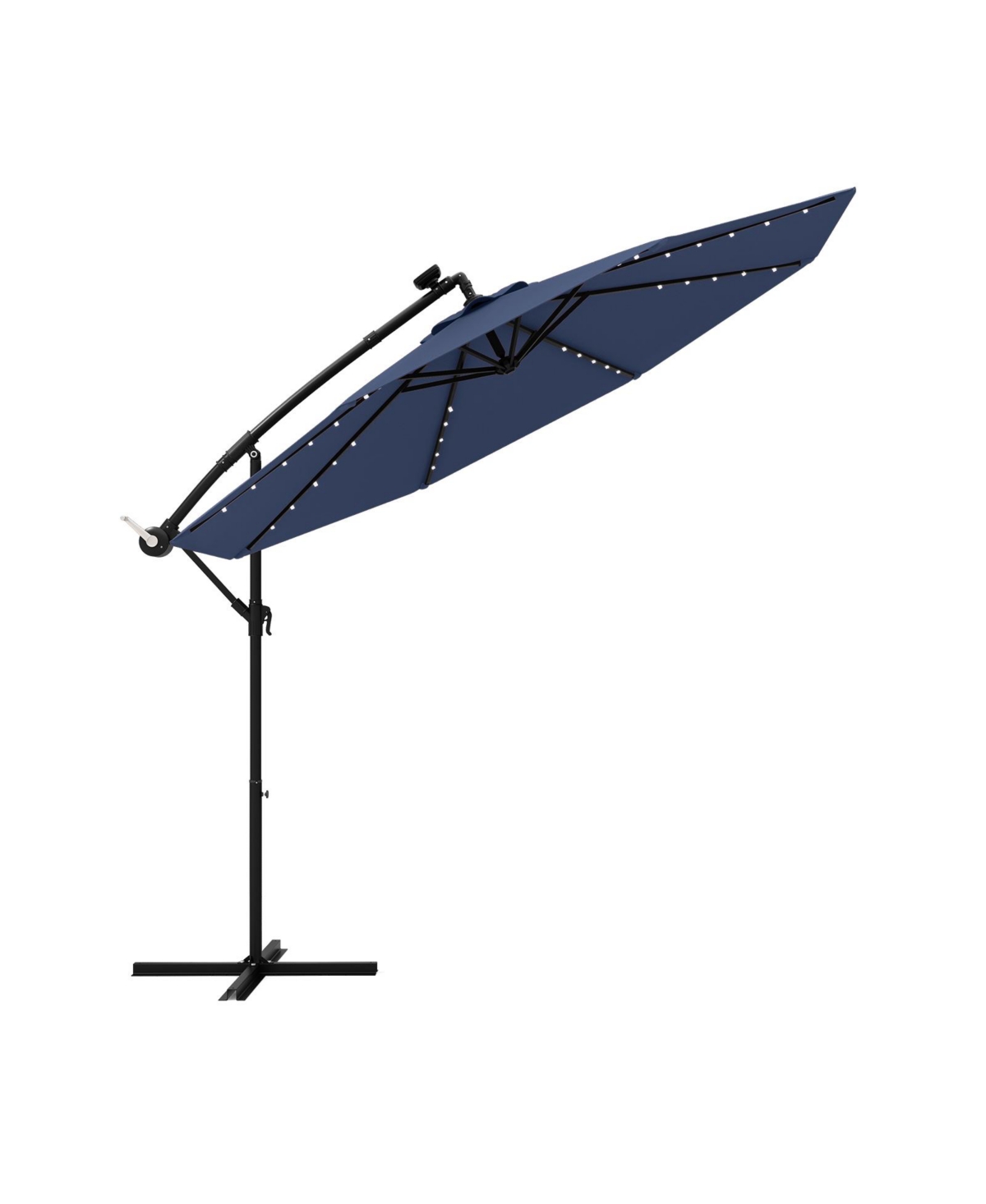 Click here for Slickblue Solar-Powered Offset Hanging Umbrella wi... prices