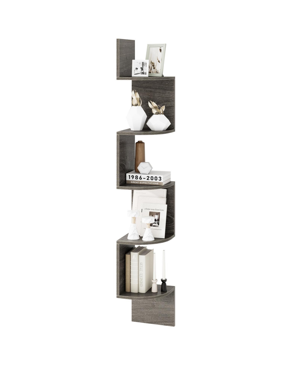 Click here for Gouun 5-Tier Wall Mounted Corner Shelf with Floati... prices