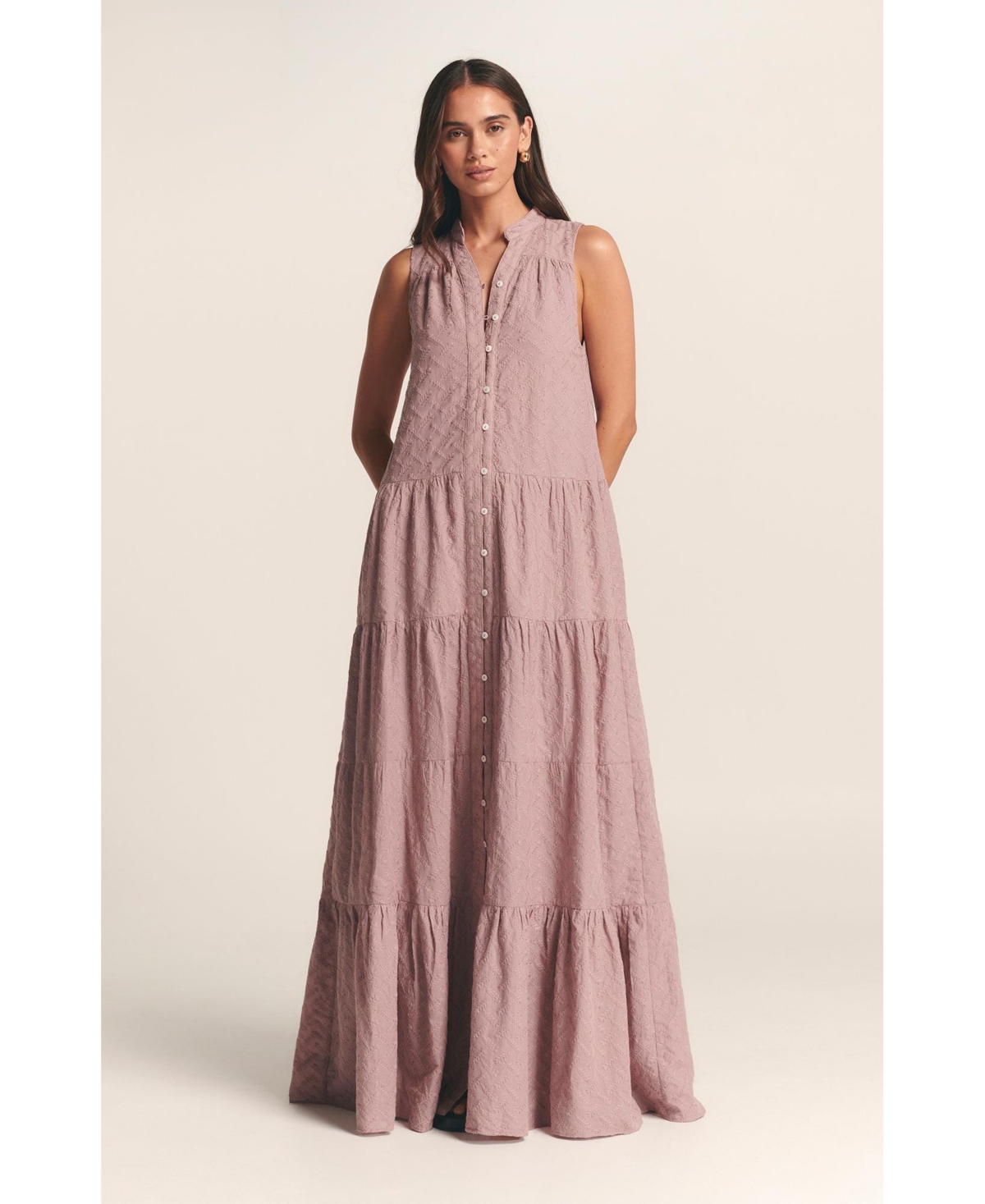 Click here for St Mrlo Womens Amara Maxi Dress - Dusty plum prices