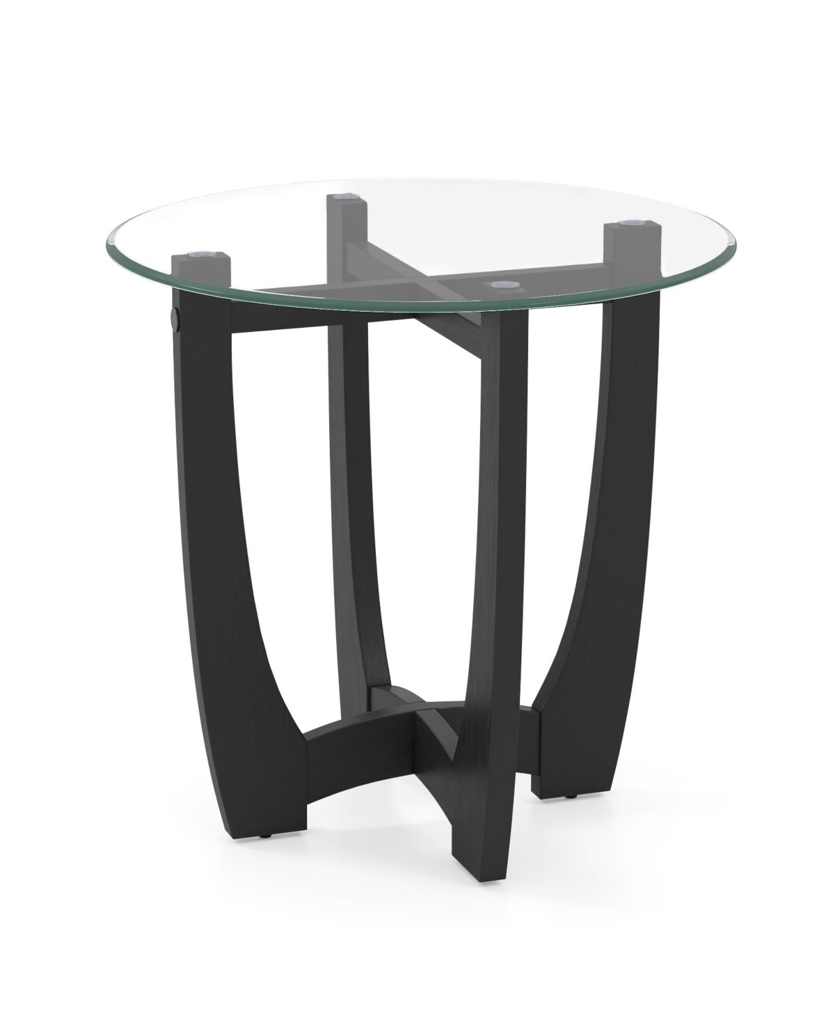 Click here for Sugift 23.5 Inch Round End Side Table with Tempere... prices