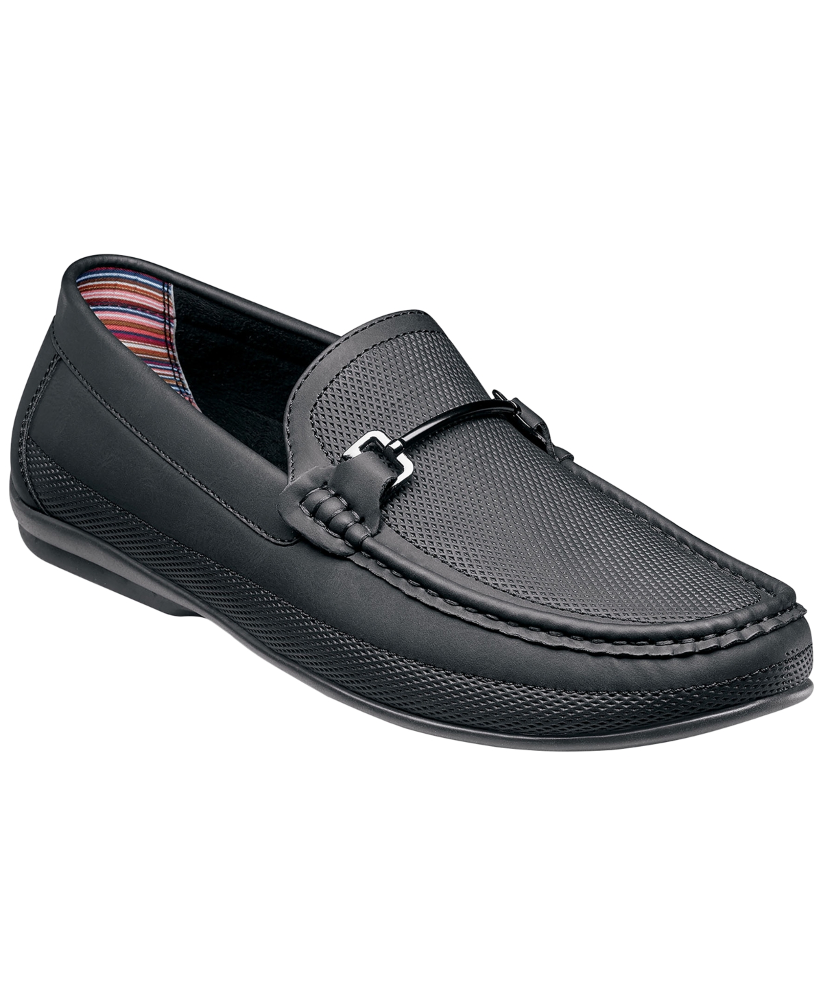 Click here for Stacy Adams Mens Colton Moc-Toe Shoes - Black prices
