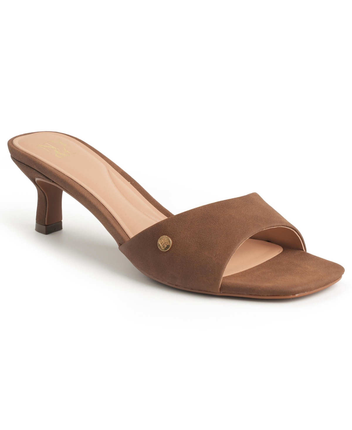 Click here for New York & Company Womens Gaia Slides Sandals - Br... prices
