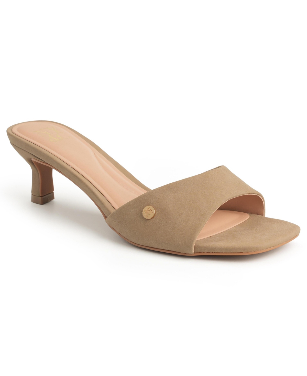 Click here for New York & Company Womens Gaia Slides Sandals - Ta... prices