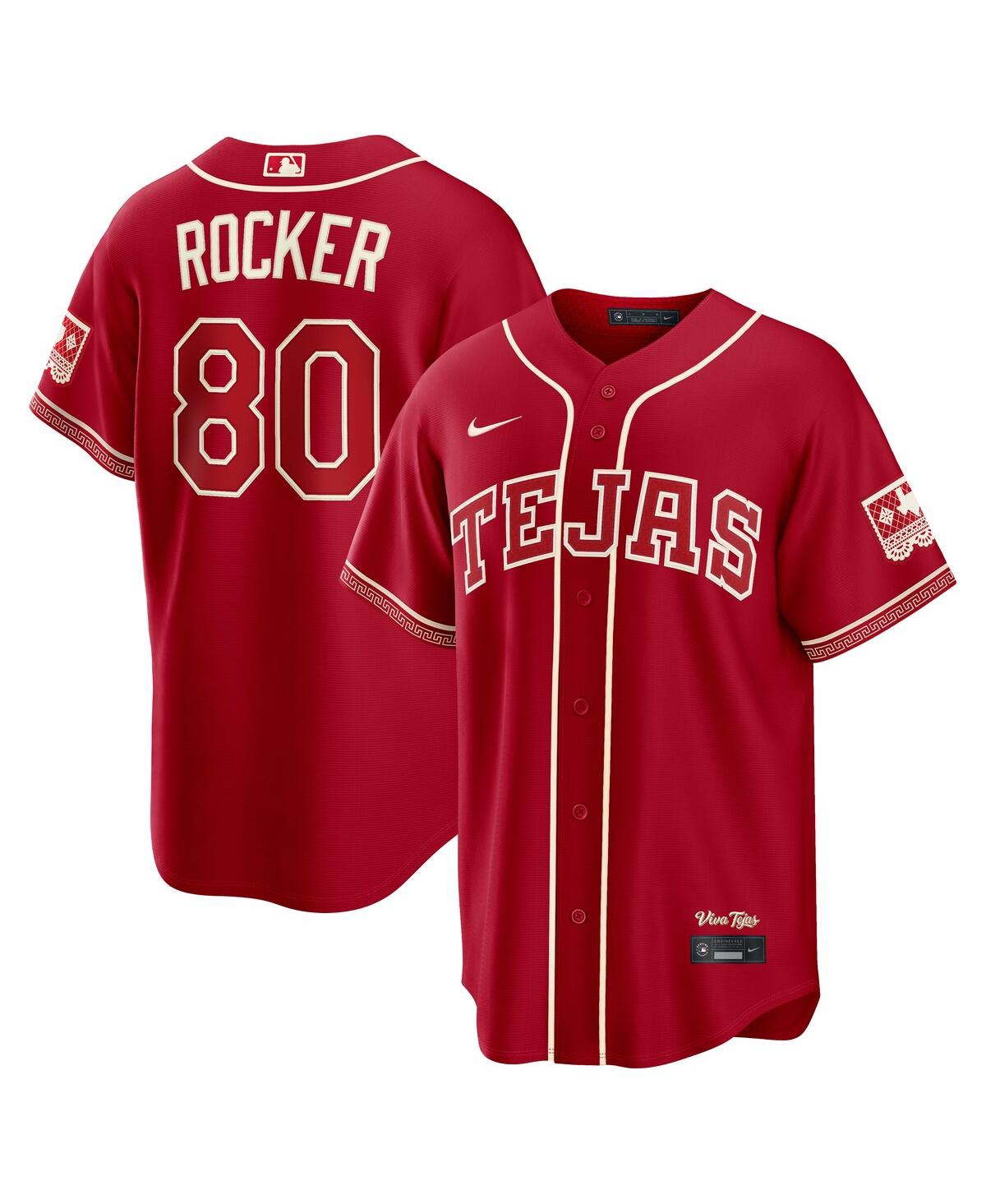 Click here for Nike Mens Kumar Rocker Red Texas Rangers 2026 City... prices