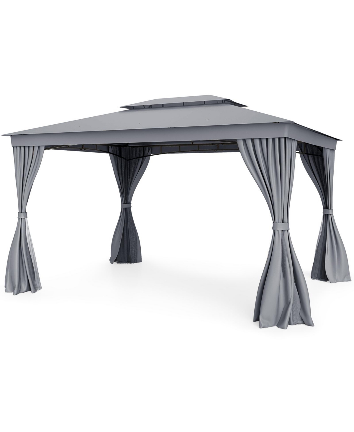 Click here for Slickblue Patio Gazebo Double Roof with Mesh Netti... prices