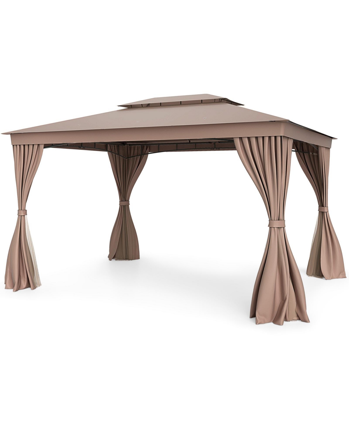 Click here for Slickblue Patio Gazebo Double Roof with Mesh Netti... prices