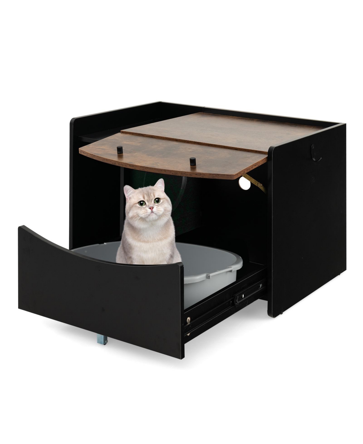 Click here for Cozito Cat Litter Box Enclosure Pull-Out Drawer Wi... prices