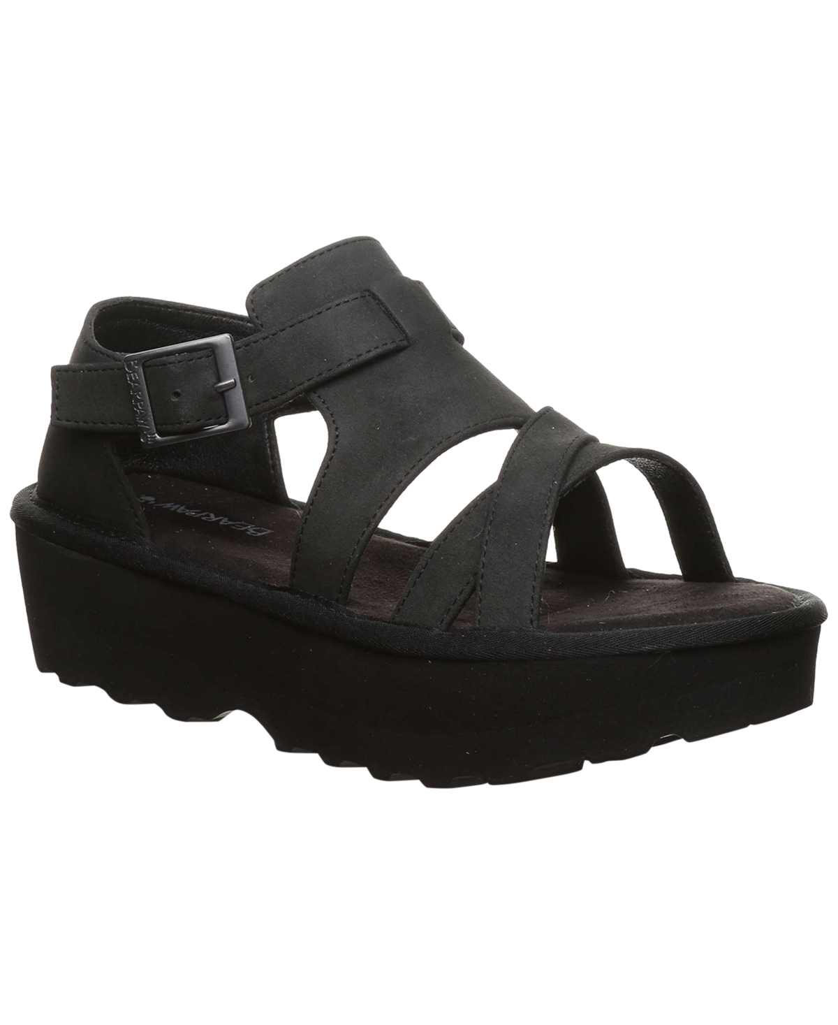 Click here for Bearpaw Womens Pinnacle Round Toe Sandals - Black prices