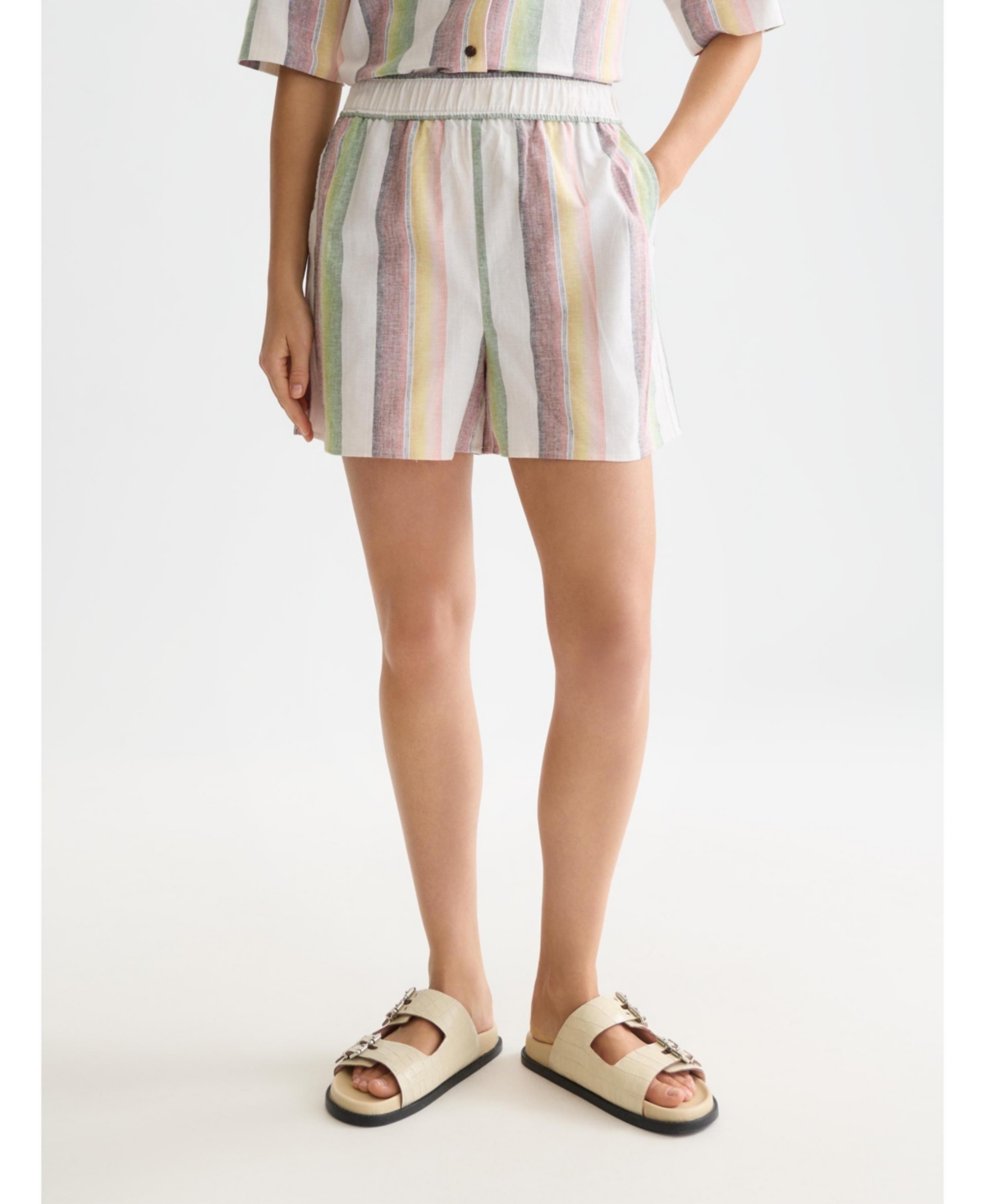 Click here for Scotch & Soda Womens Scotch and Soda Striped Elast... prices