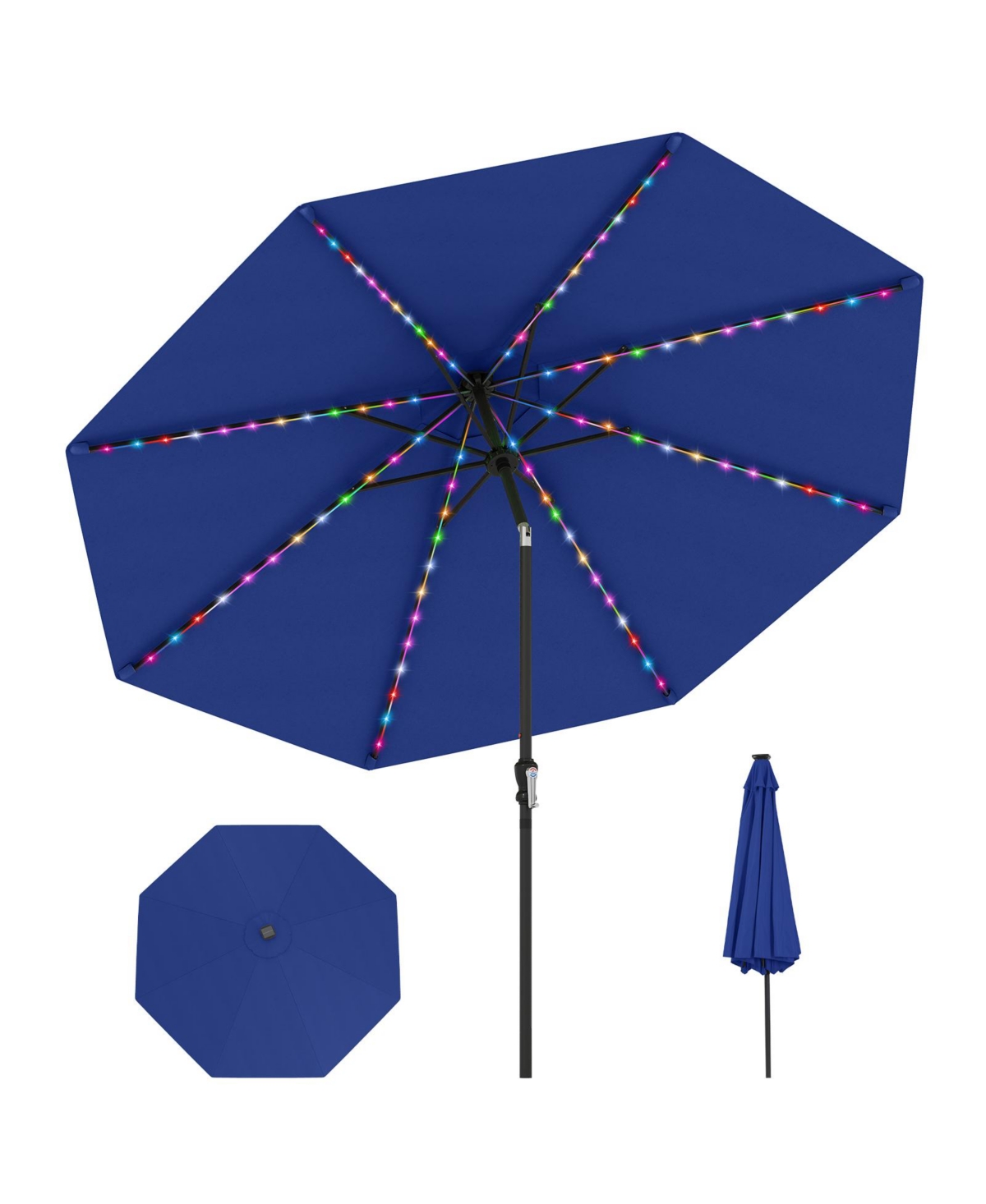 Click here for Slickblue Solar Umbrella with Multicolor Led Light... prices