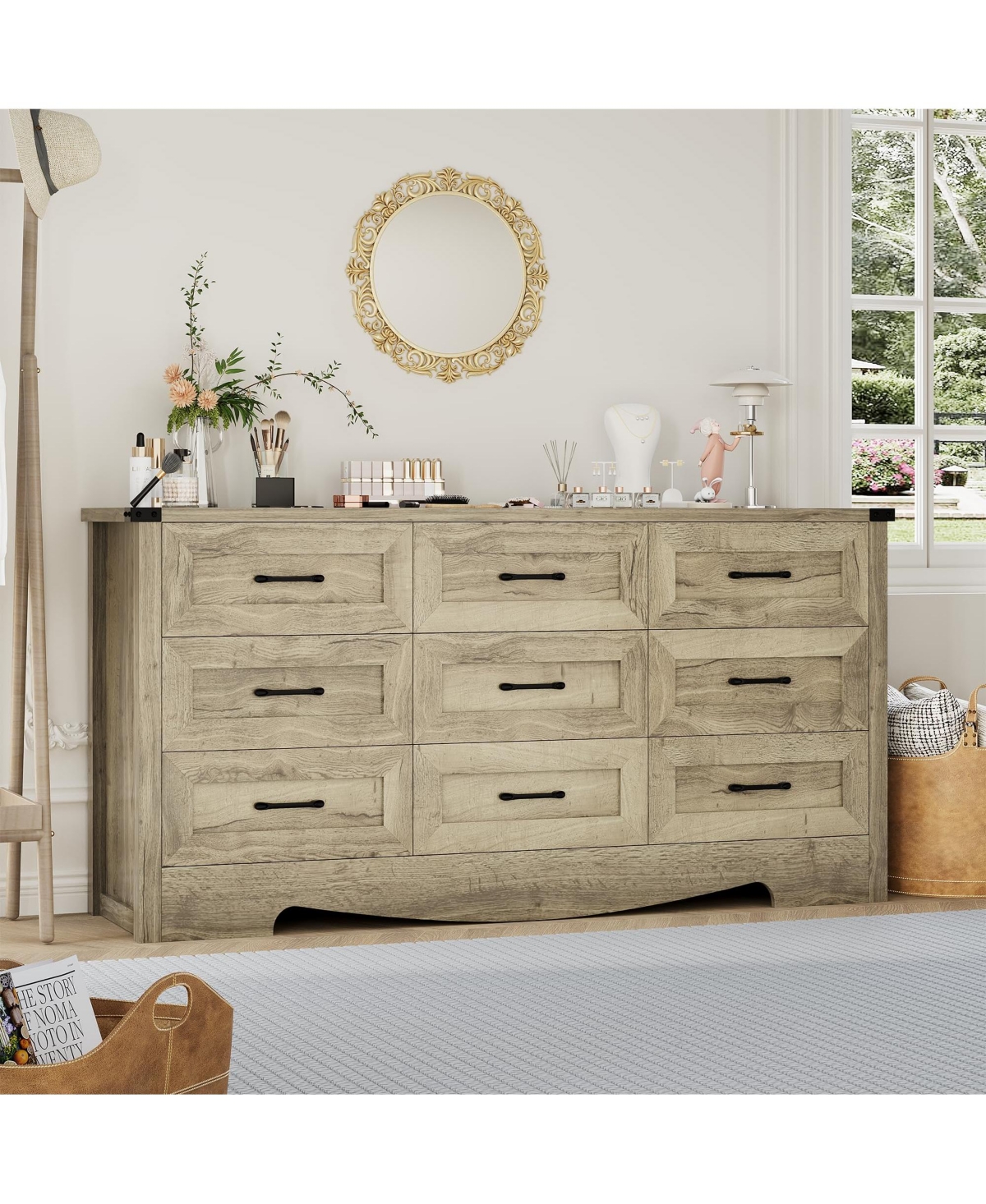 Click here for gaomon Drawer Dresser for Bedroom  Farmhouse Wood... prices