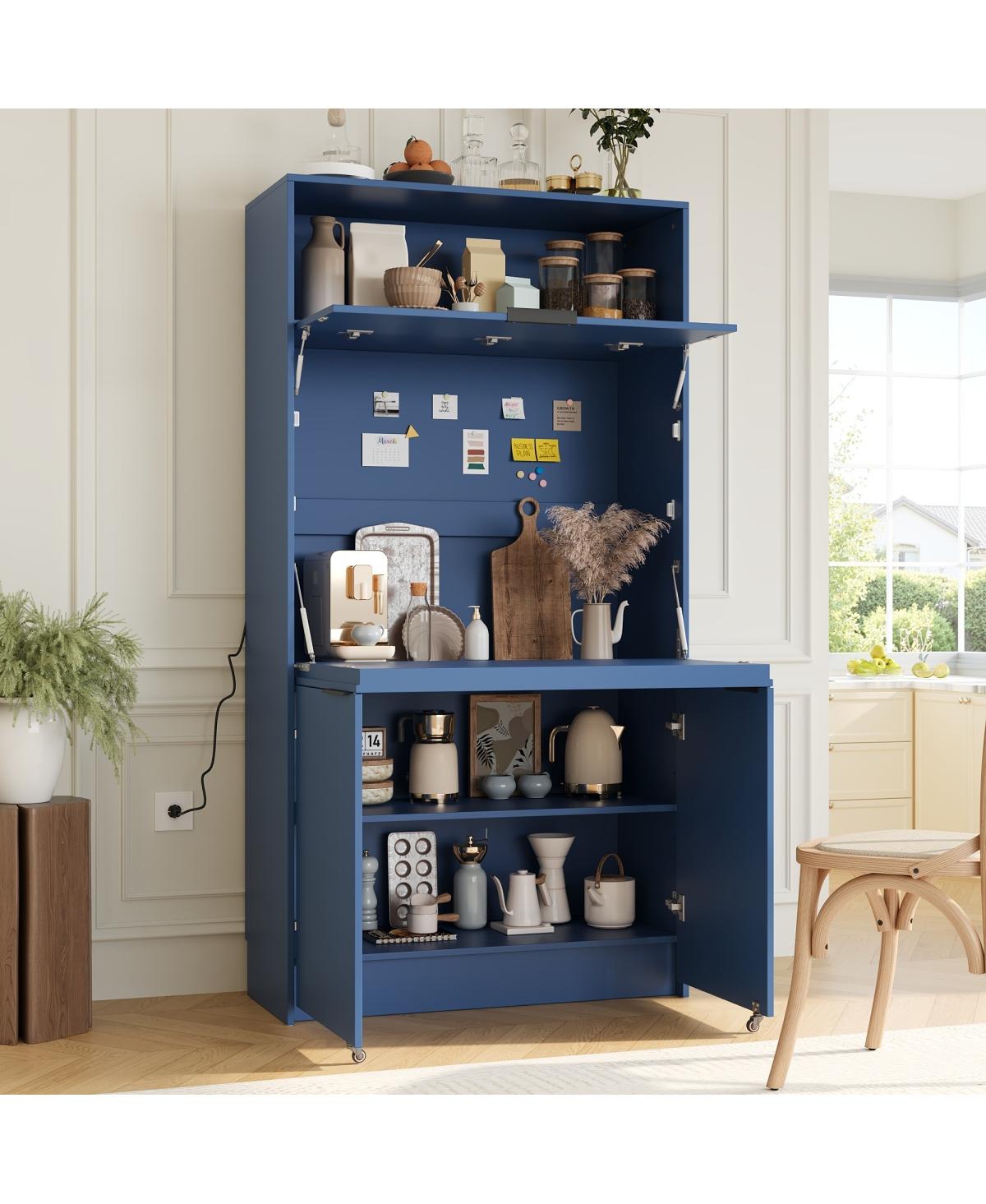 Click here for Streamdale Furniture Pantry Buffet with Hutch and... prices