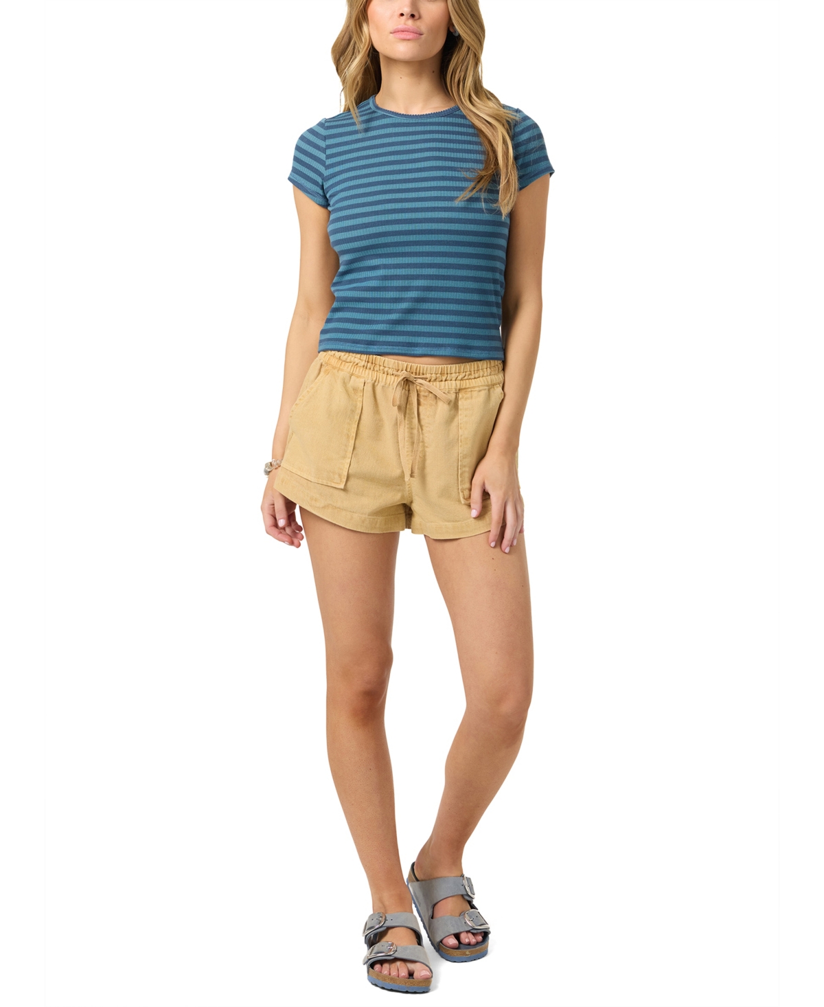 Click here for ONeill Juniors Crew Neck Regular Fit T-Shirt - Blu... prices