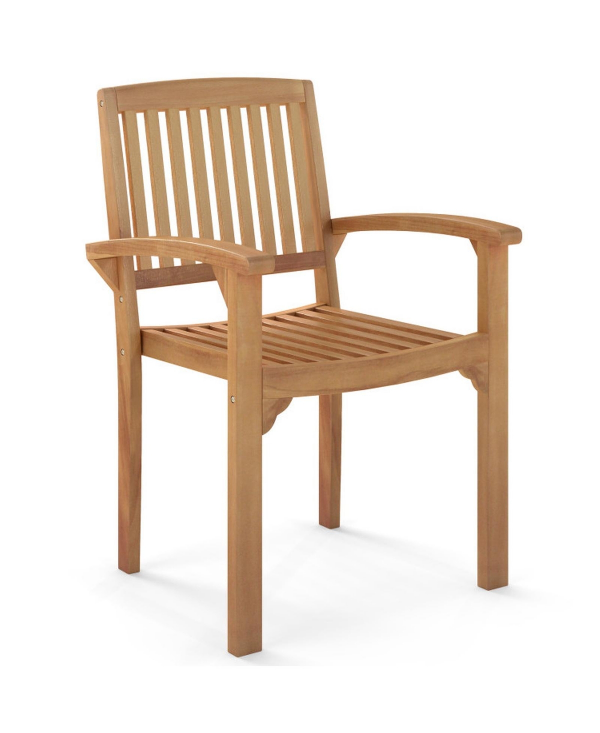 Click here for Sugift Outdoor Patio Chair with Slatted and Curved... prices