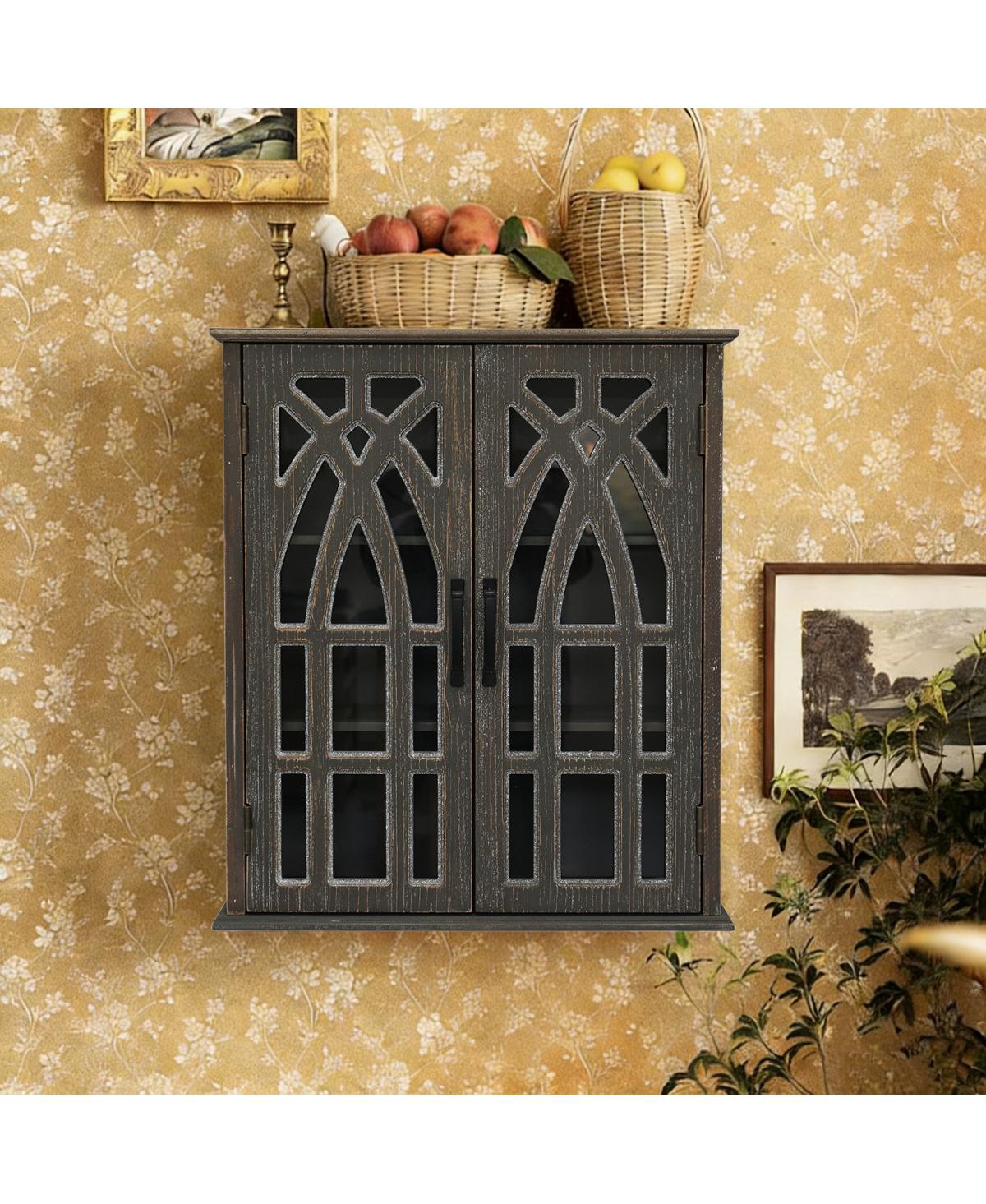 Click here for Streamdale Furniture Vintage Rustic Wall Cabinet w... prices