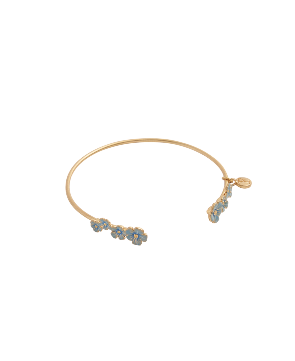Click here for Fable England Forget-Me-Not Bangle - Blue  gold prices