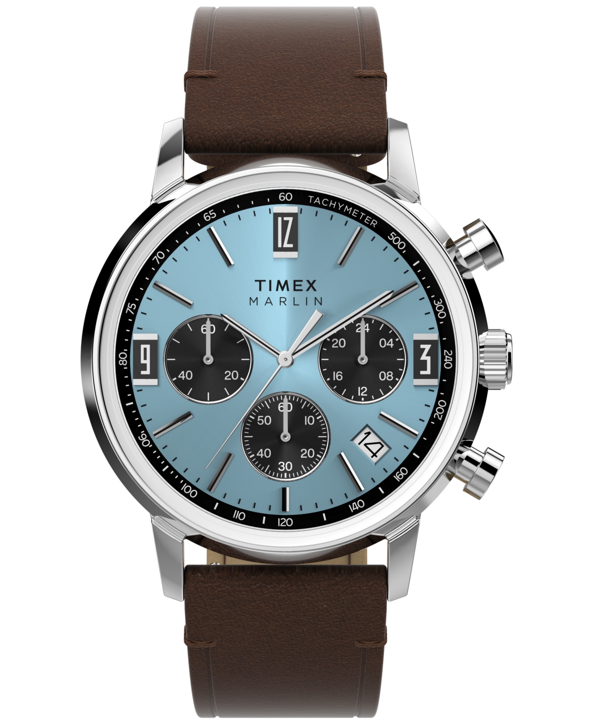 Click here for Timex Mens Quartz Chronograph Brown Leather Watch... prices