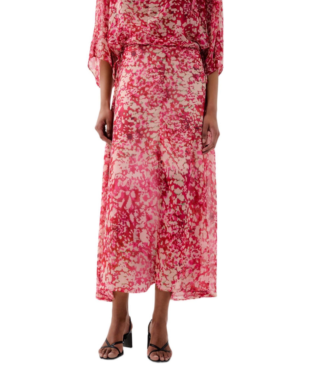 Click here for Scalpers Womens Monet Print Mini Skirt - Light/pas... prices