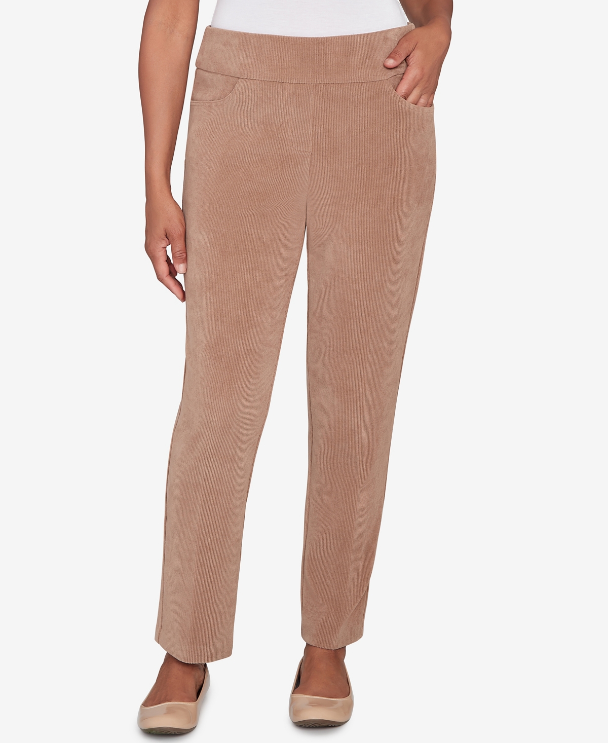 Click here for Alfred Dunner Petite Vienna Allure Fit Pull-On Kni... prices