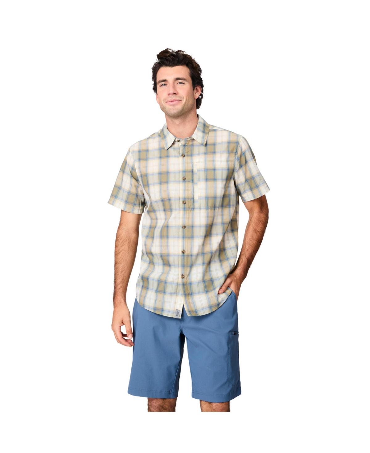 Click here for Free Country Mens Excursion Short Sleeve Poplin Sh... prices