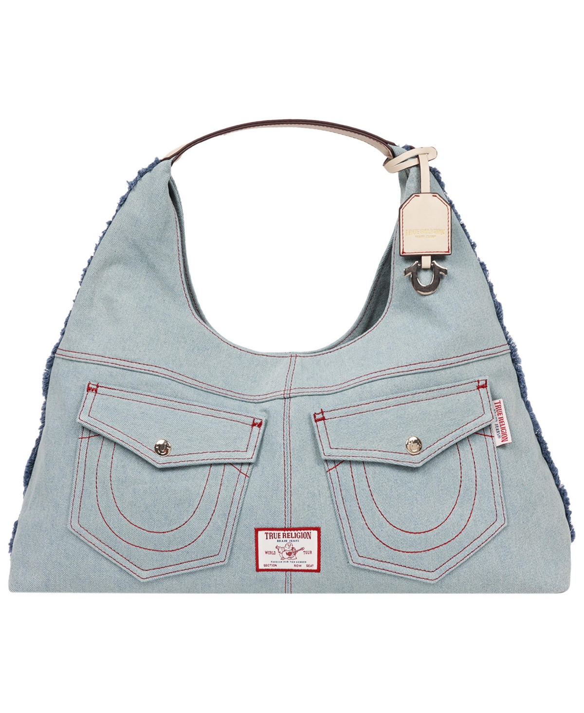 Click here for True Religion Arden Contrast Stitch Denim Hobo Bag... prices
