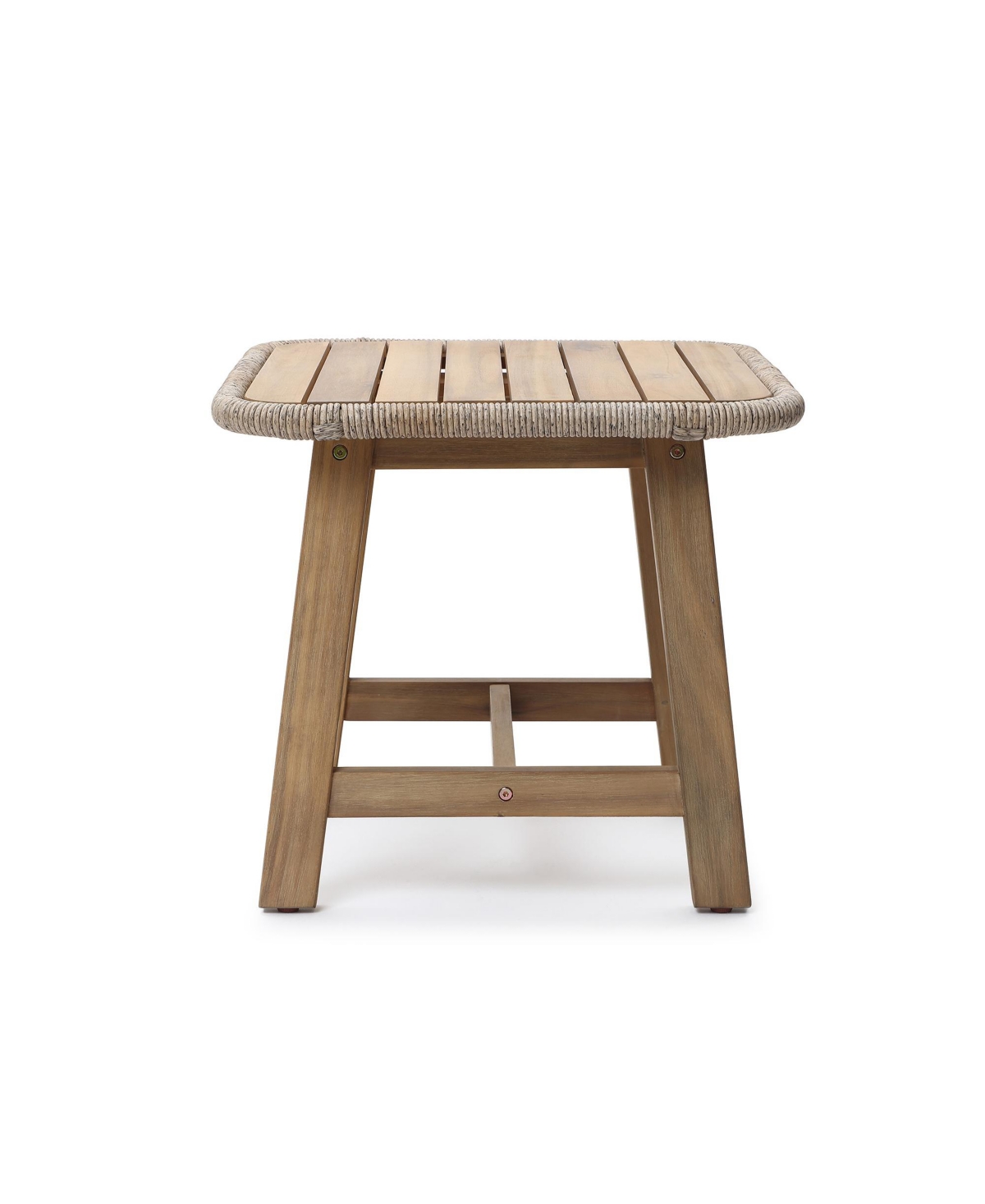 Click here for LuxenHome Outdoor Side Table  Acacia Wood Patio En... prices