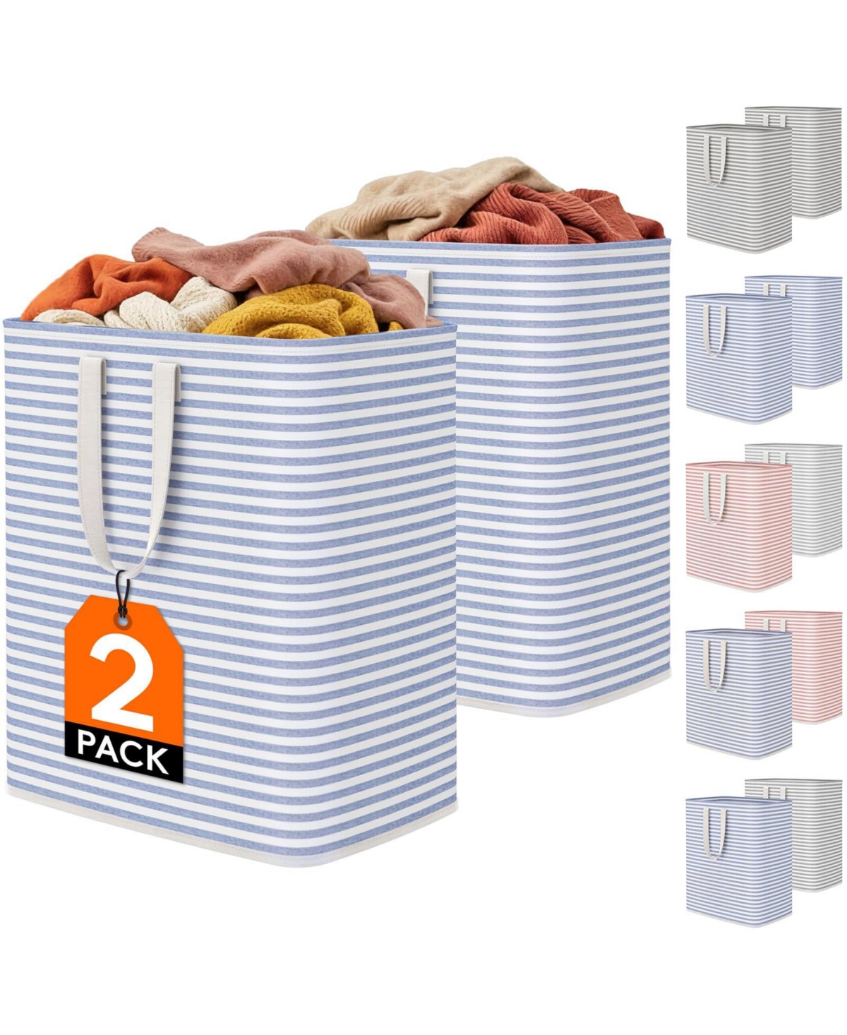 Click here for Gnuadz 2 Peice Laundry Basket Collapsible Hamper w... prices