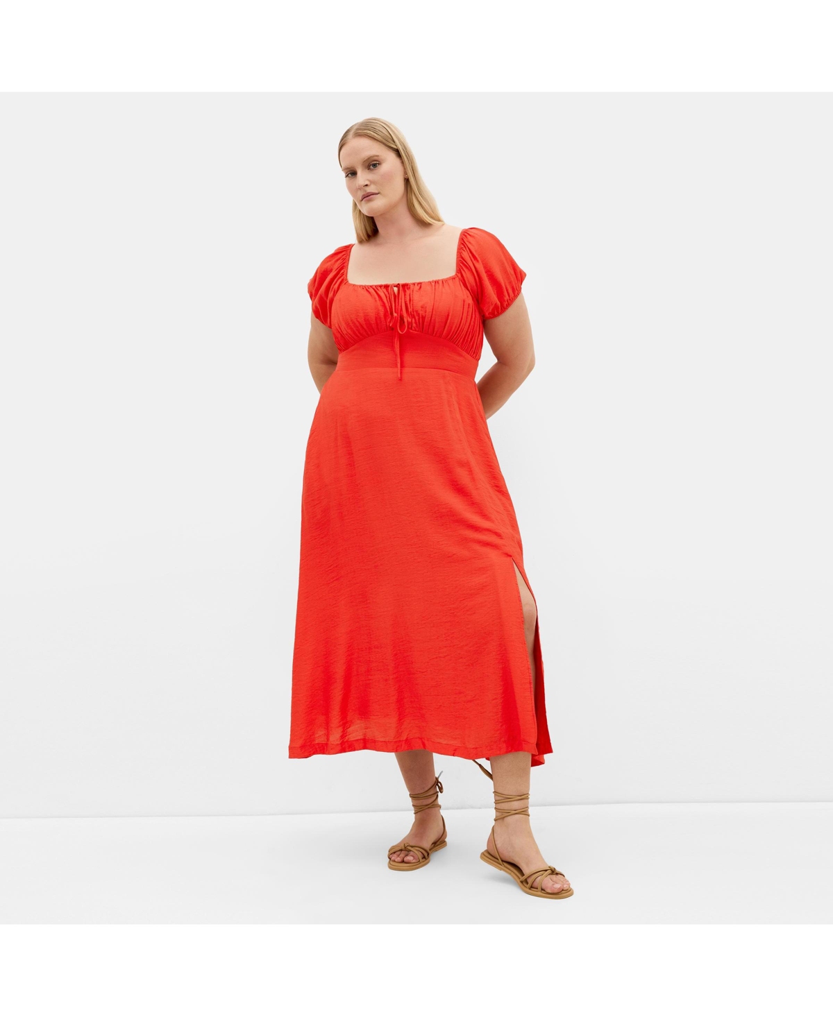 Click here for City Chic Womens Abbigail Split Maxi Dress - Water... prices